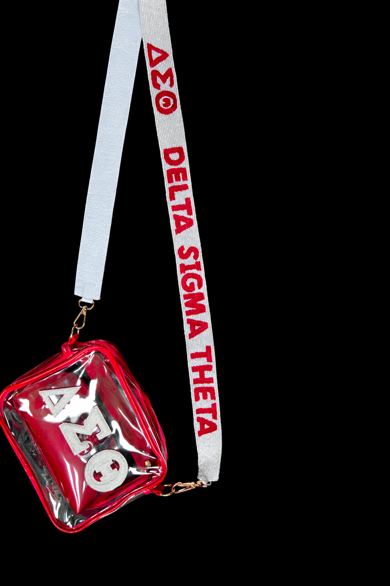 ΔΣΘ Clear Crossbody Stadium Bag with DELTA SIGMA THETA Strap – The ...